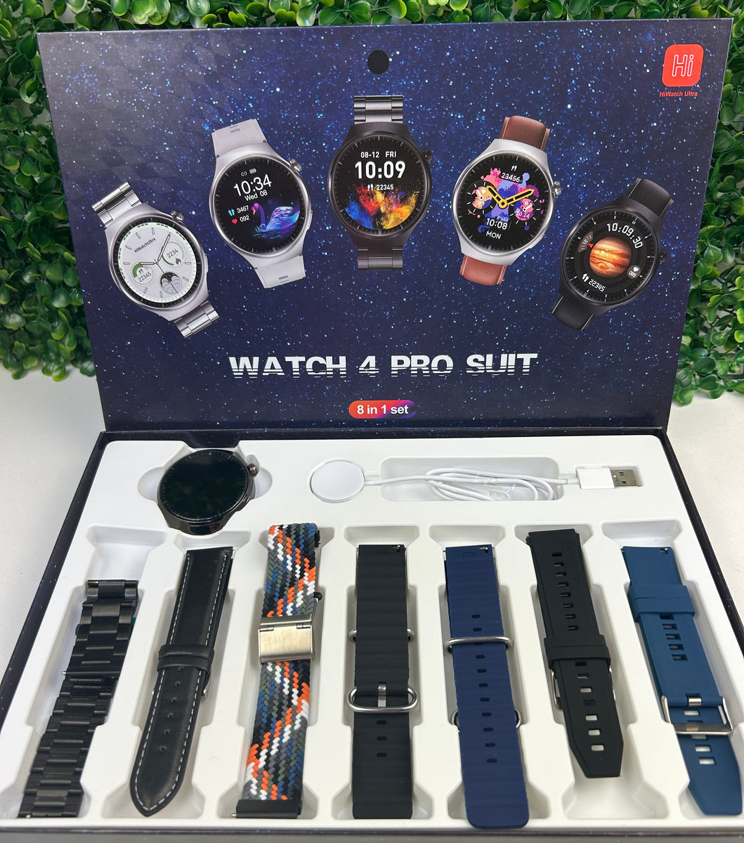 Watch 4 Pro Suit Bluetooth Llamadas 7 correas Tactil Notificaciones ...